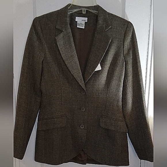 Hennes | Jackets & Coats | Hennes Brown Textured Tailored Blazer Sz 6 ...